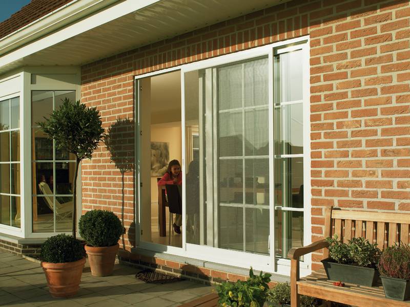 Hordeur op maat - hor voor schuifpui - luxaflex.nl